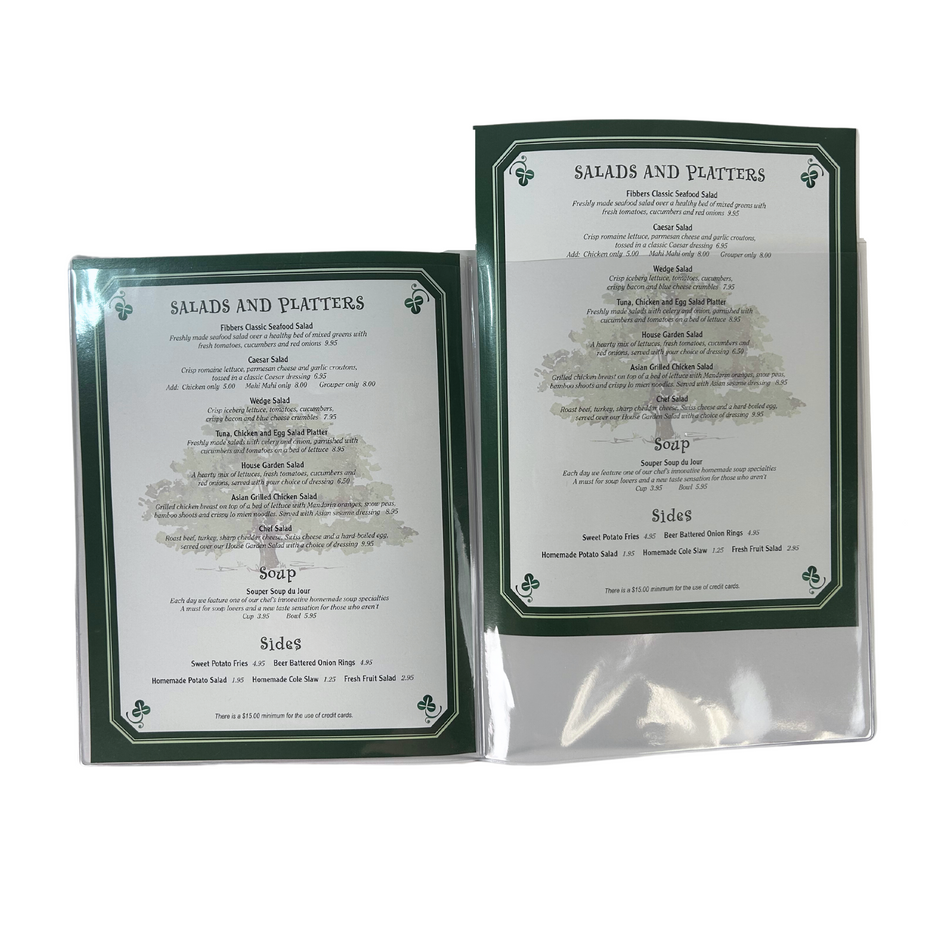 All Clears – Menu Designs