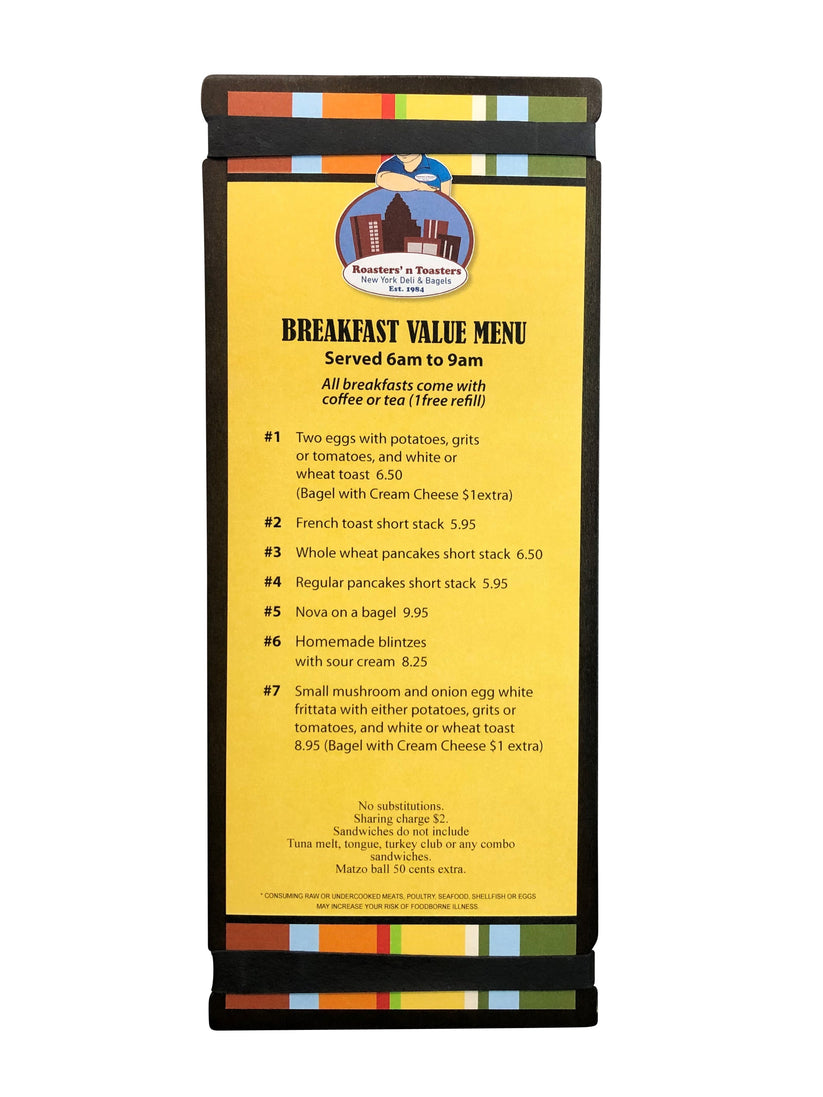 In-Stock Wooden Menu Boards – Menu Designs