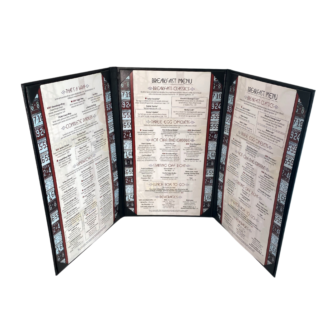 Plaza - Three Panel Trifold – Menu Designs